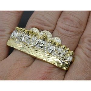 BH Jewelry | Jewelry | K Yellow Gold Mens Last Supper Two Finger Ring ...